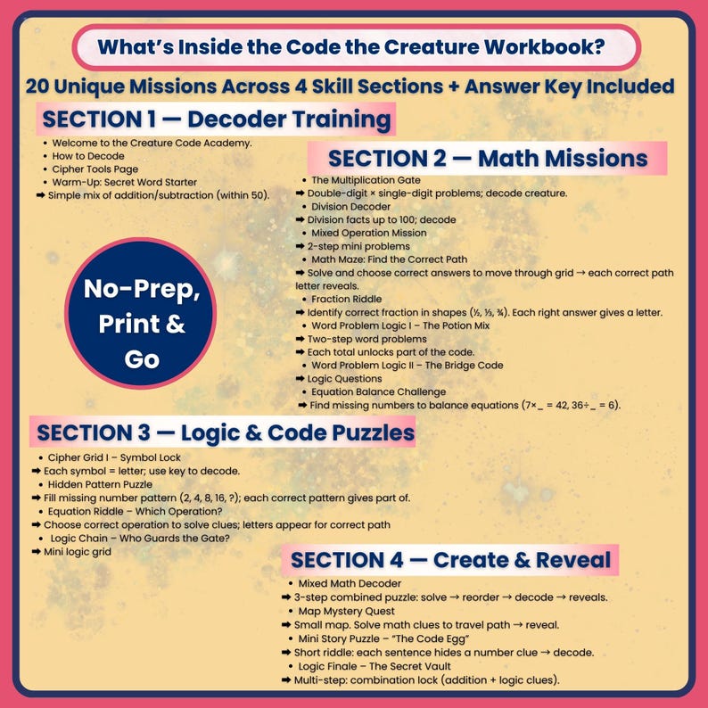 Math Logic Puzzles for Kids | Grades 3–4 Critical Thinking Worksheets ...