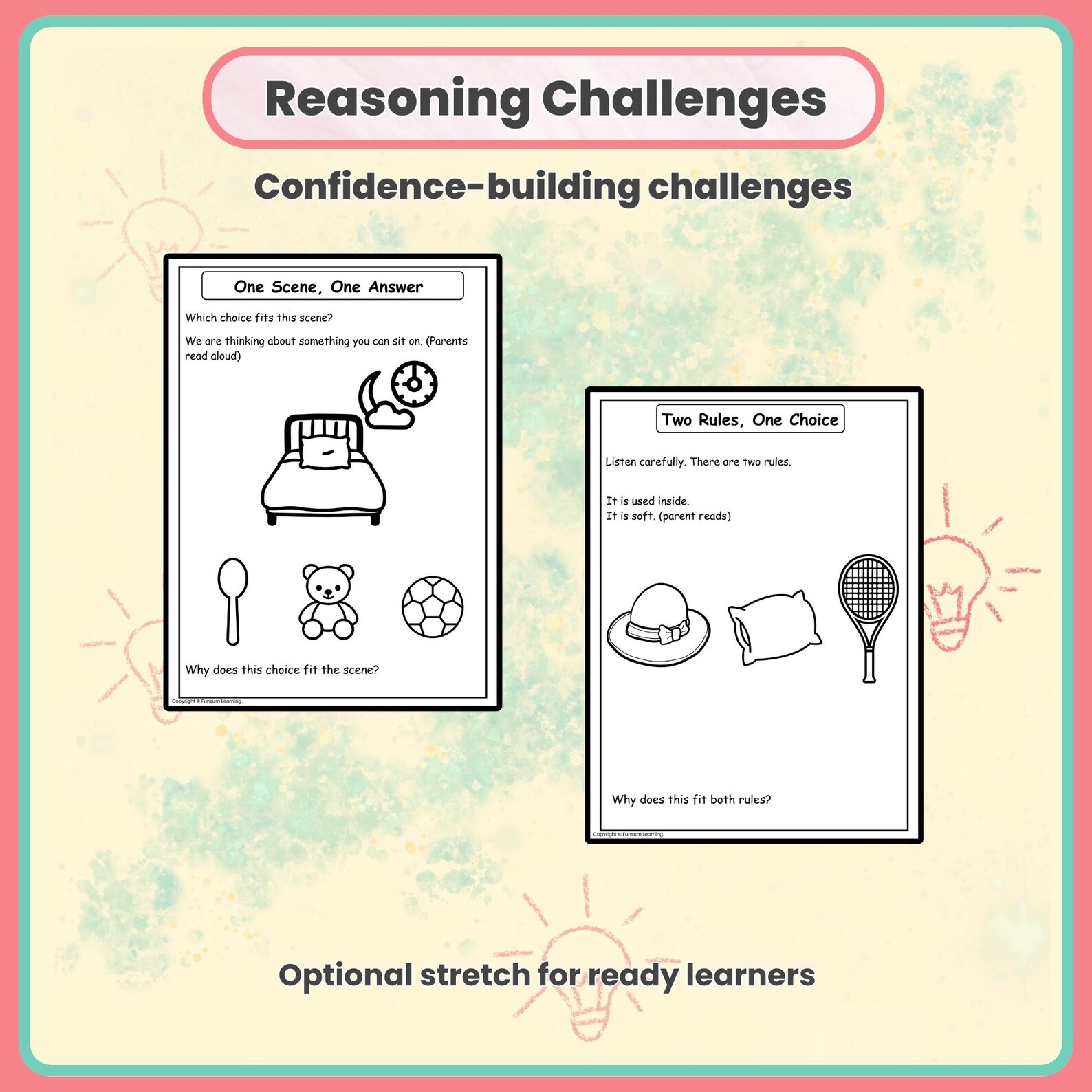 Critical Thinking Summer Worksheets for Preschool | Logic Activities ...