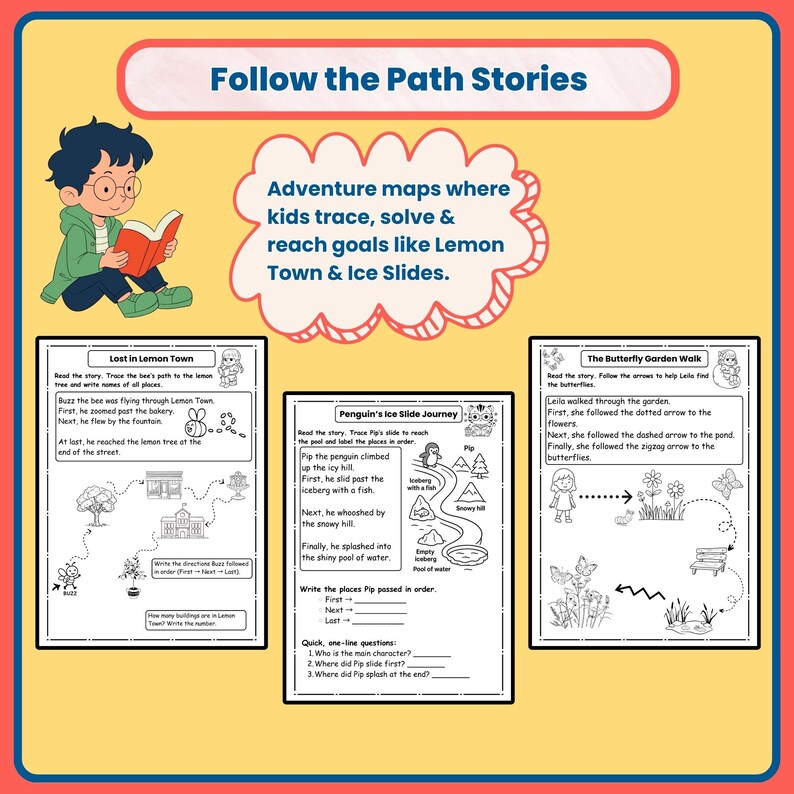 Learn to Read Worksheets for Grade 1 | Reading Comprehension Stories ...