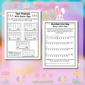 Easter Math Worksheets | Kids Fun Activities | Preschool, Kindergarten ...