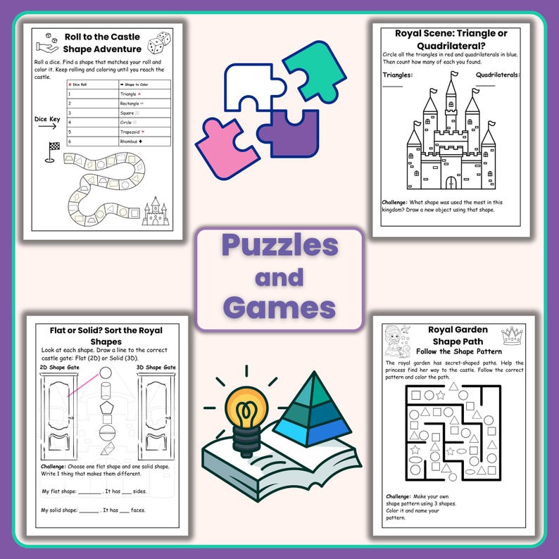 2D and 3D Shapes Worksheets for Grade 1 and 2 | Homeschool Geometry ...