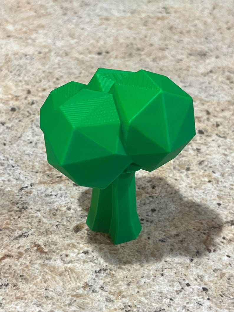 3D Printed Broccoli Toy - Etsy