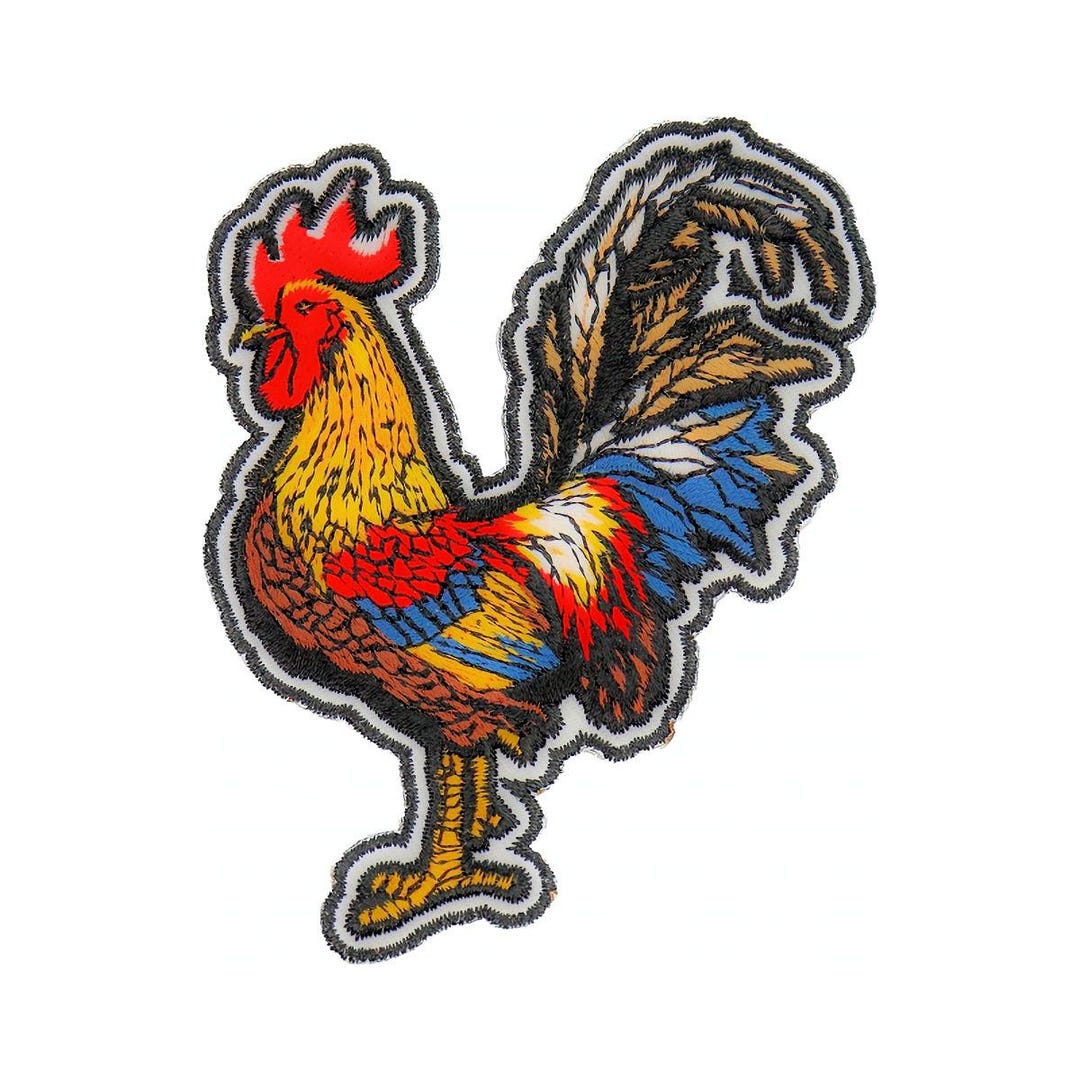 Colorful Tom Rooster Chicken Animal Wildlife Embroidered Patch Small ...