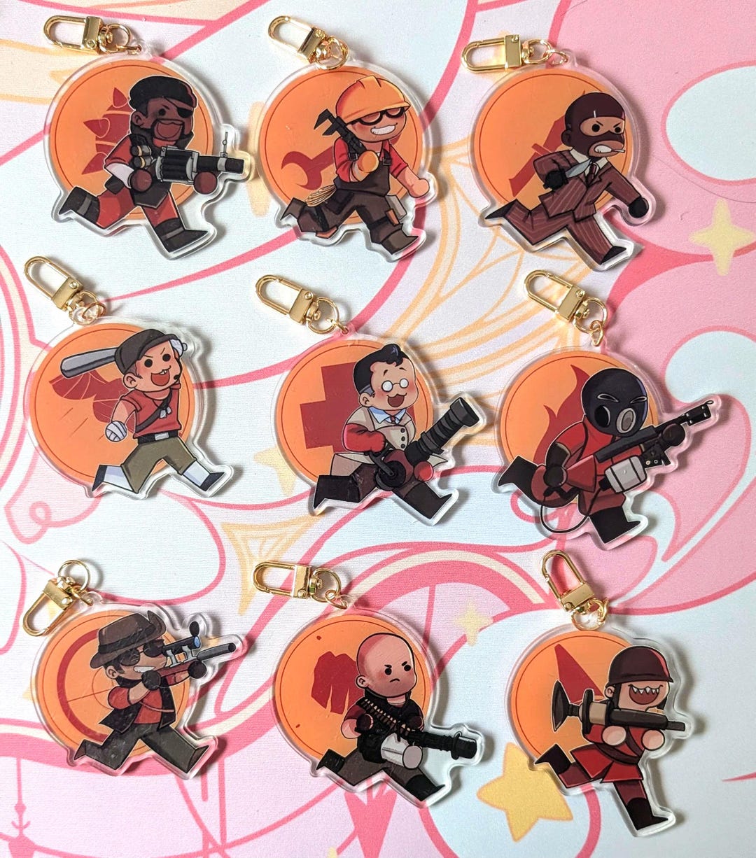 Tf2 RED Keychains - 3 INCH - Etsy
