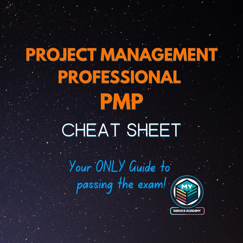 PMP & CAPM Cheat Sheet Bundle - Etsy