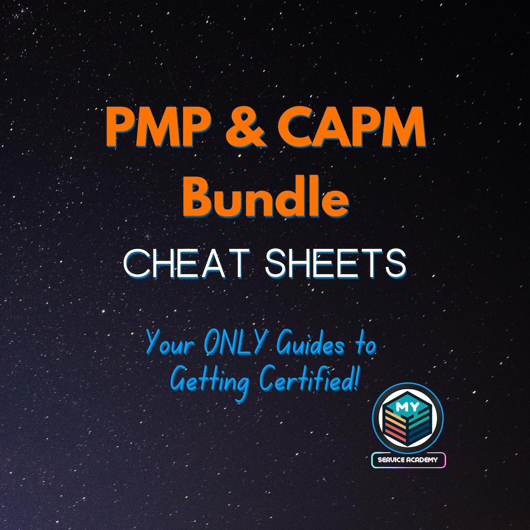 PMP & CAPM Cheat Sheet Bundle - Etsy