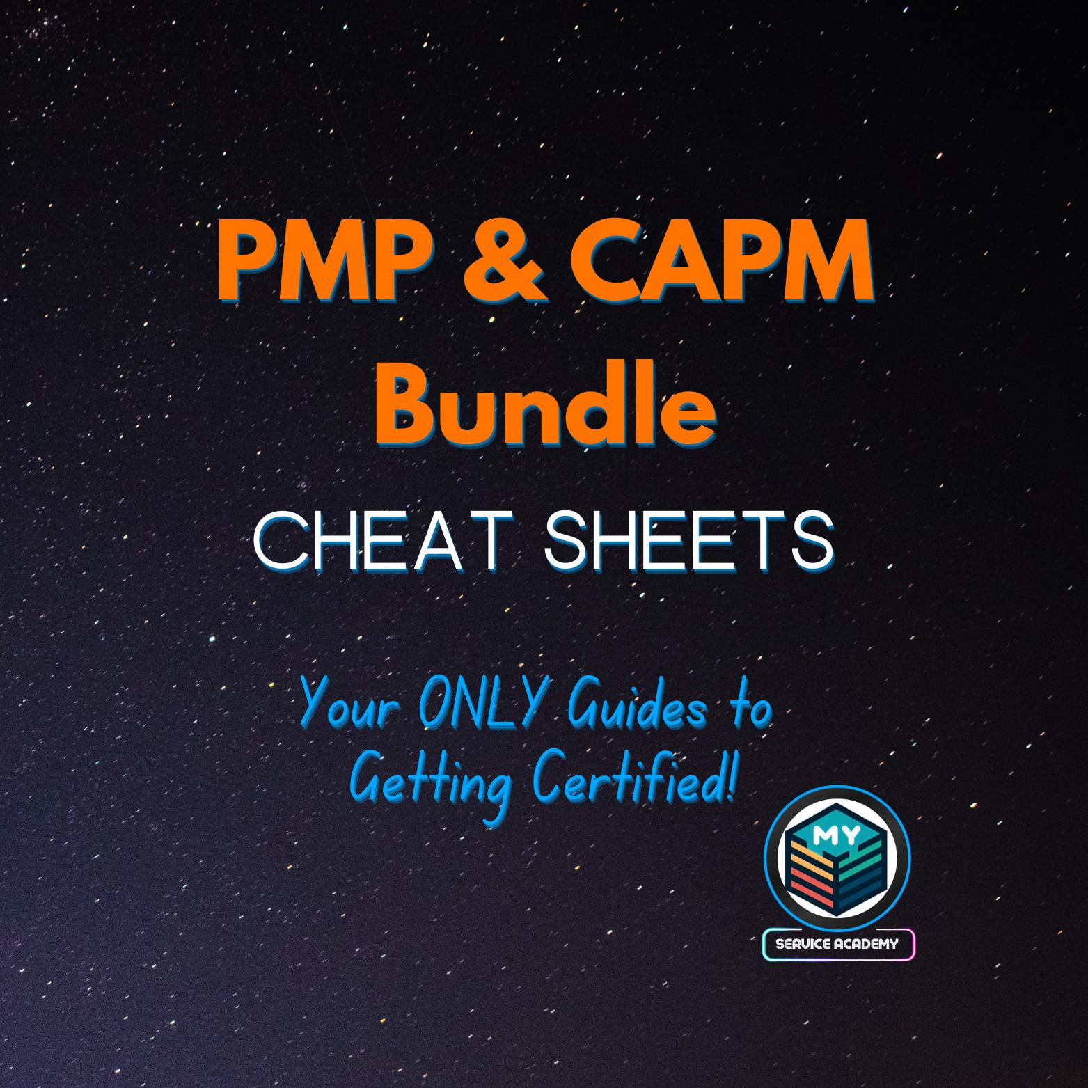 PMP & CAPM Cheat Sheet Bundle - Etsy