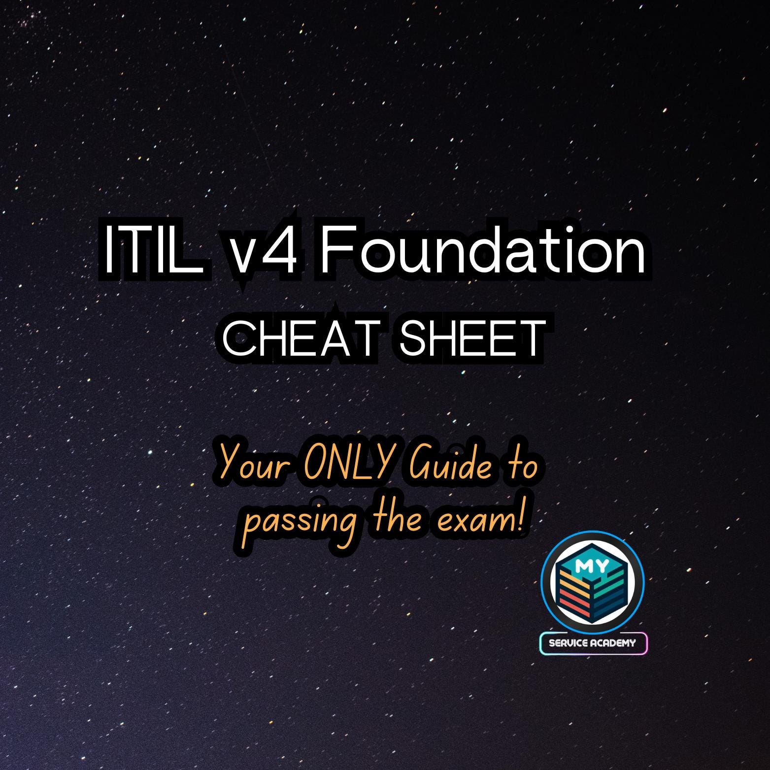 ITIL V4 Foundation Exam Cheat Sheet - Etsy