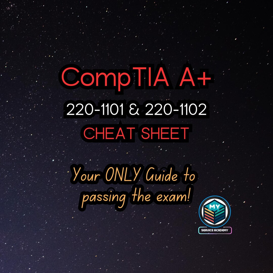 Comptia A+ Cheat Sheet - Etsy