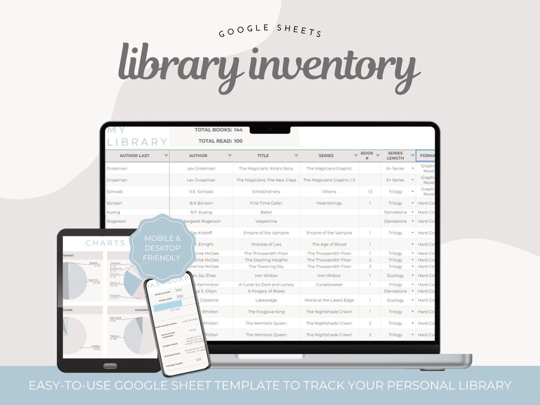 Personal Library Tracker: Google Sheets Template for Book Lovers ...