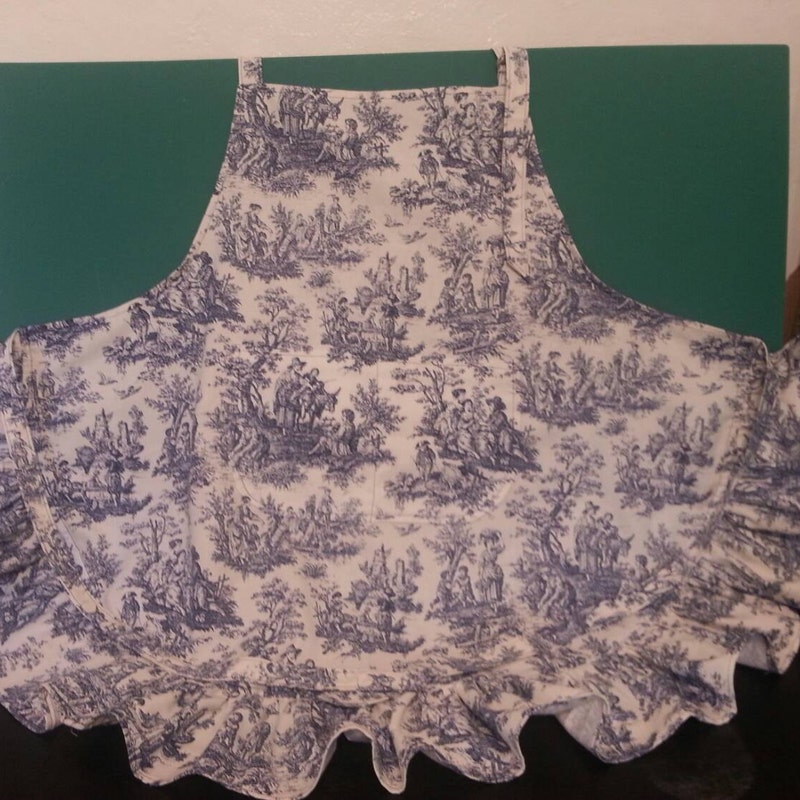 Navy Blue Apron - Etsy