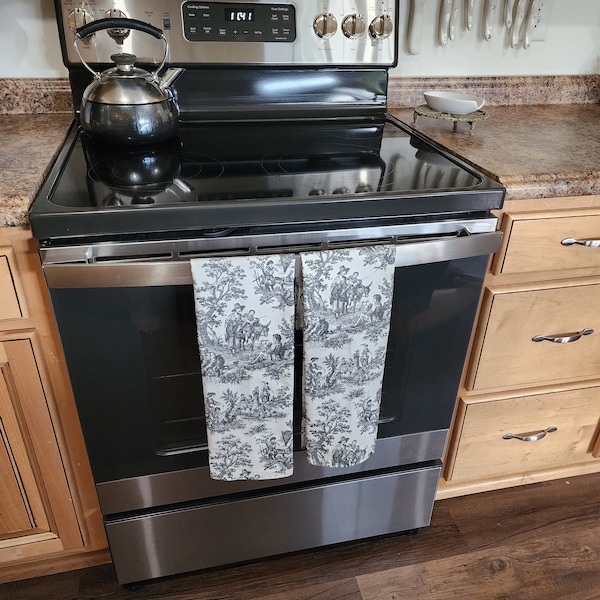 Toile Kitchen Towel - Etsy