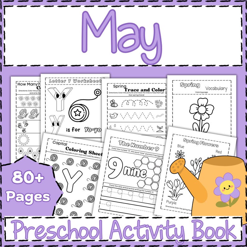 May Preschool Activity Workbook Age 3-5, Preschool Curriculum ...