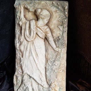 Flora Goddess of Spring- Garden Sculpture Plaque- Lisa Azzano ...