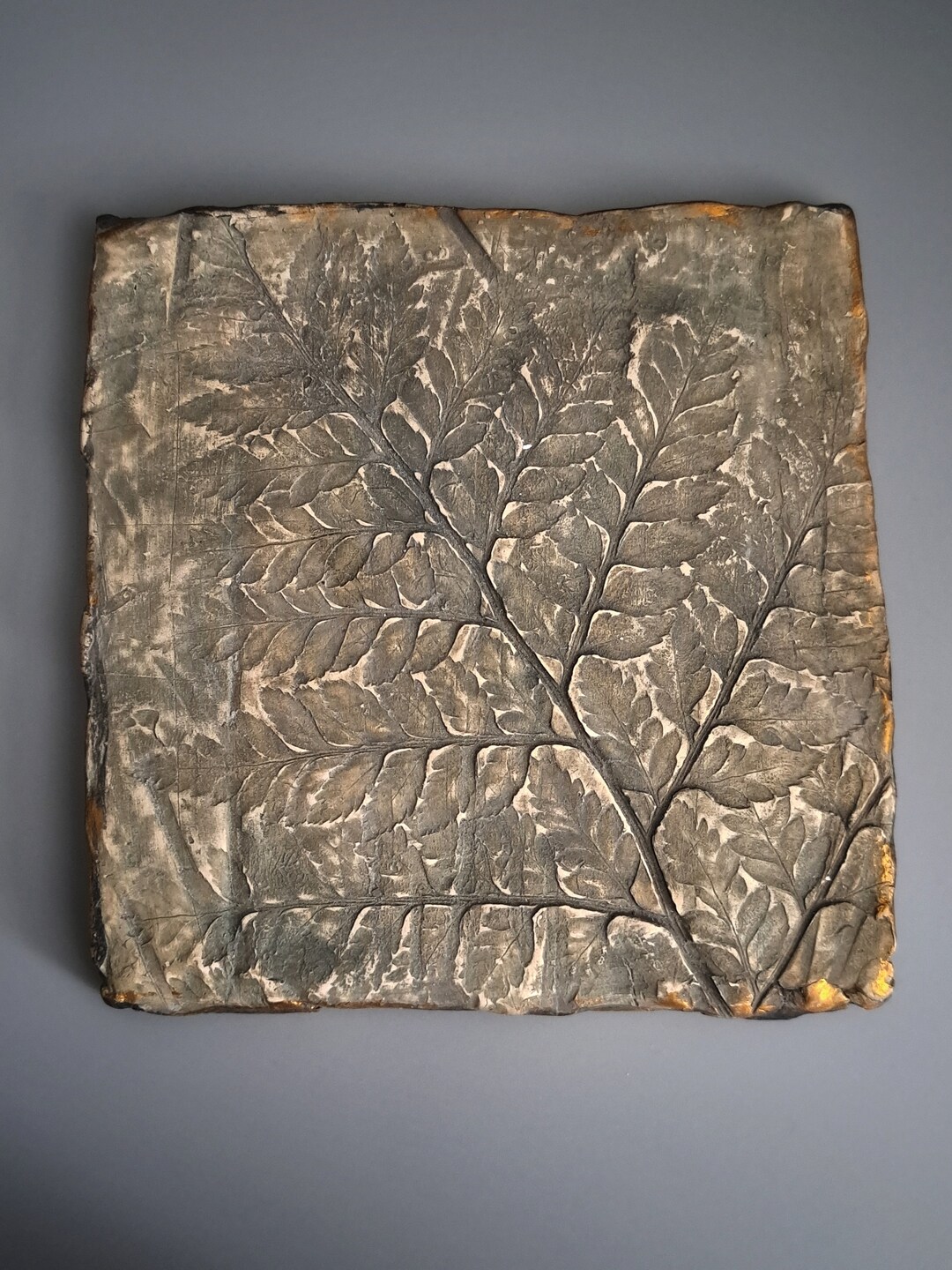 Sacred Rain Forest Fern Ceramic Tile- Lisa Azzano Sculptures - Etsy