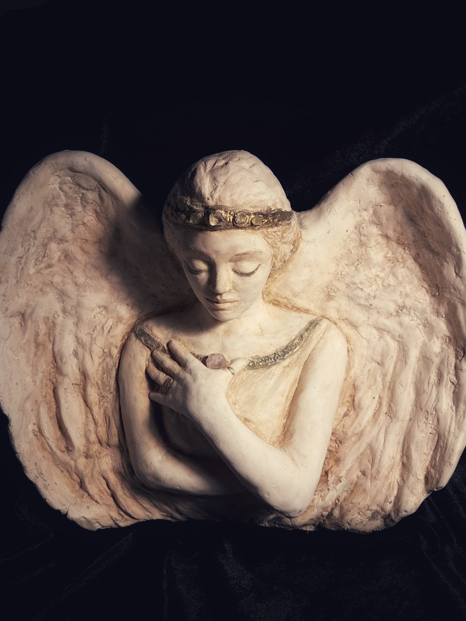 Guardian Angel Sculpture Plaque- Lisa Azzano Sculptures - Etsy