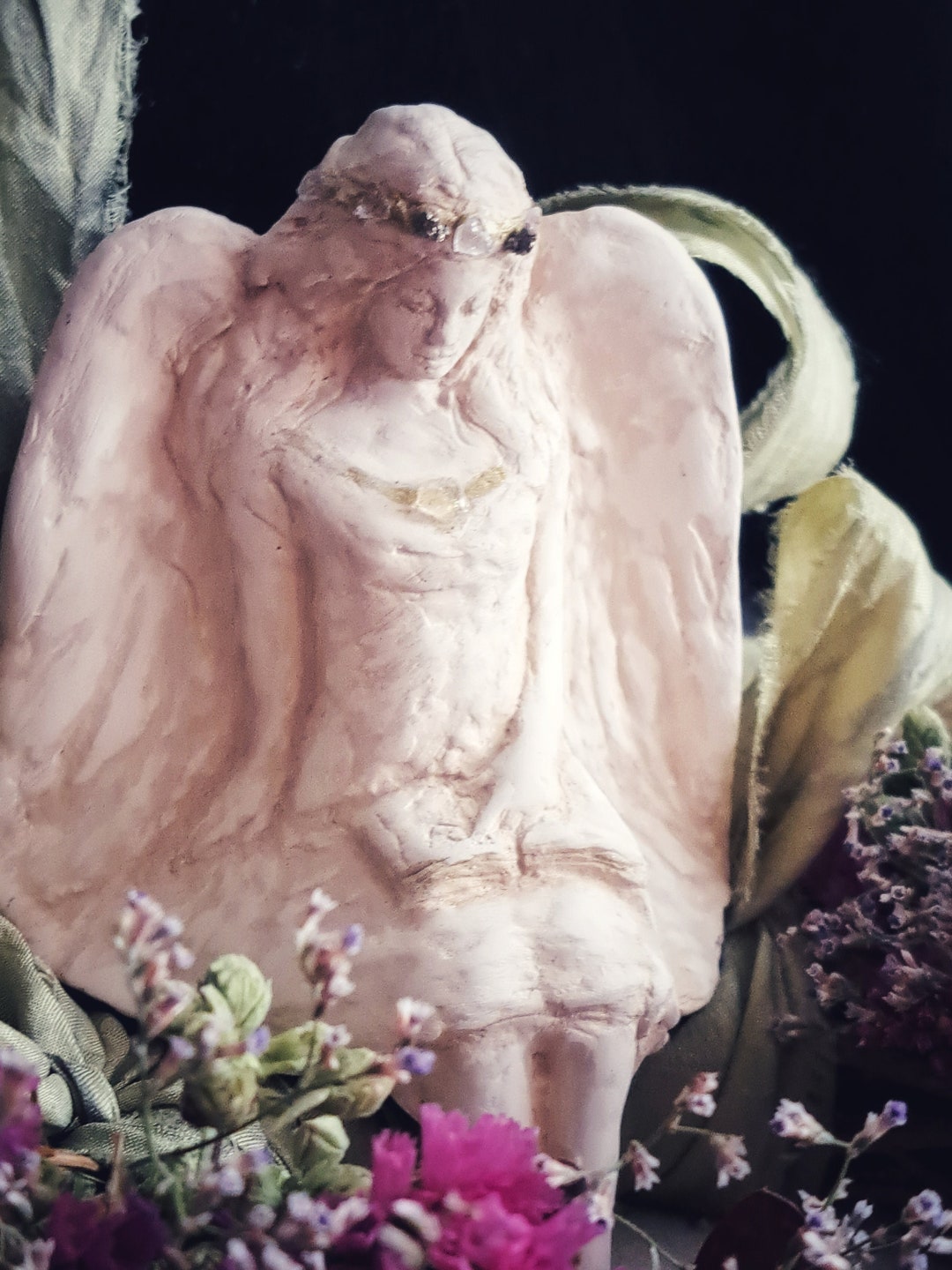 Angel of Comfort- Sculpted Porcelain Angel- Lisa Azzano Sculptures - Etsy
