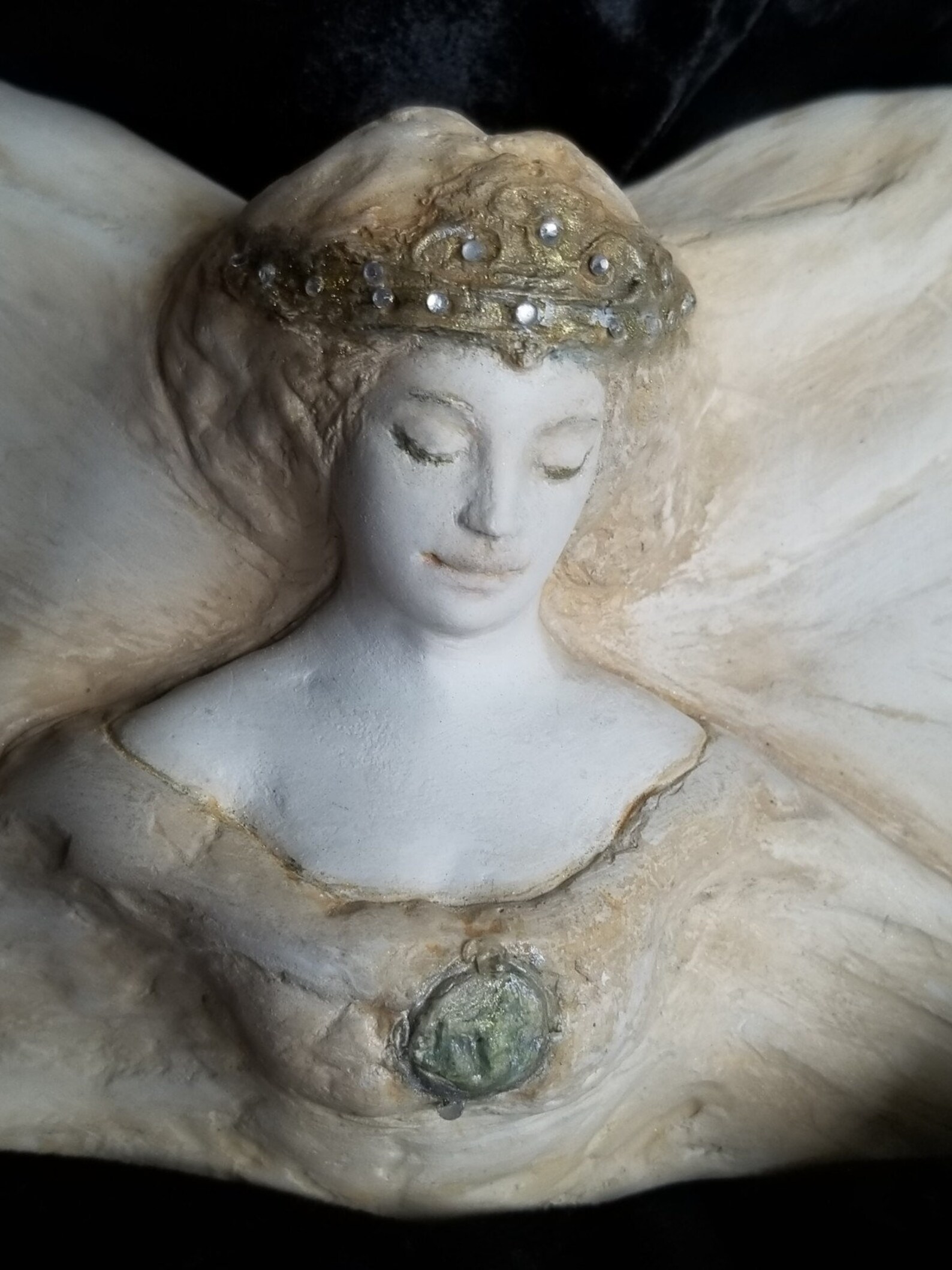 Blessed Angel Guardian of the Ocean- Sculpture Plaque- Lisa Azzano ...
