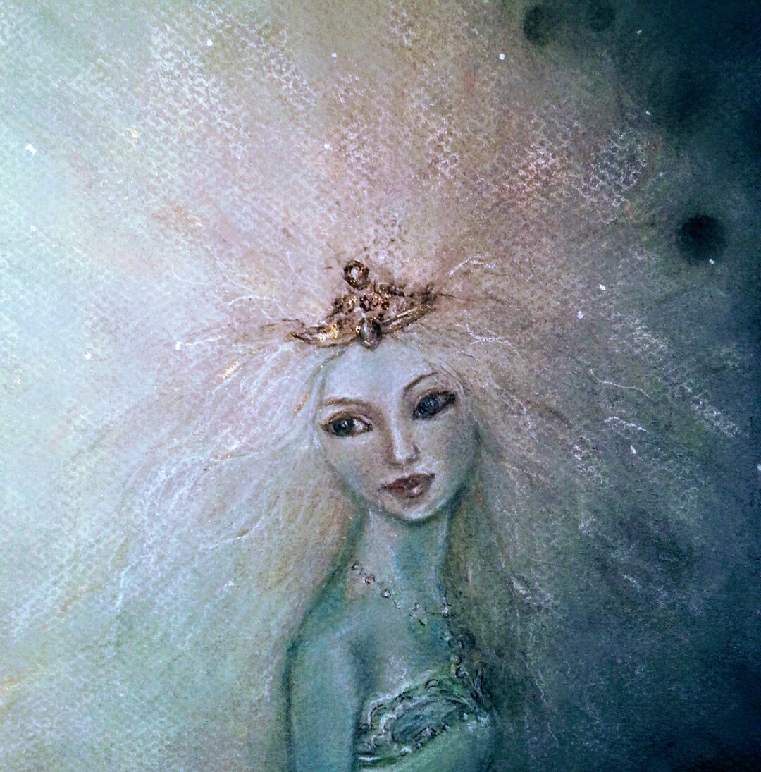 Goddess Danu - Drawing - Ceramic Tile-lisa Azzano Sculptures - Etsy