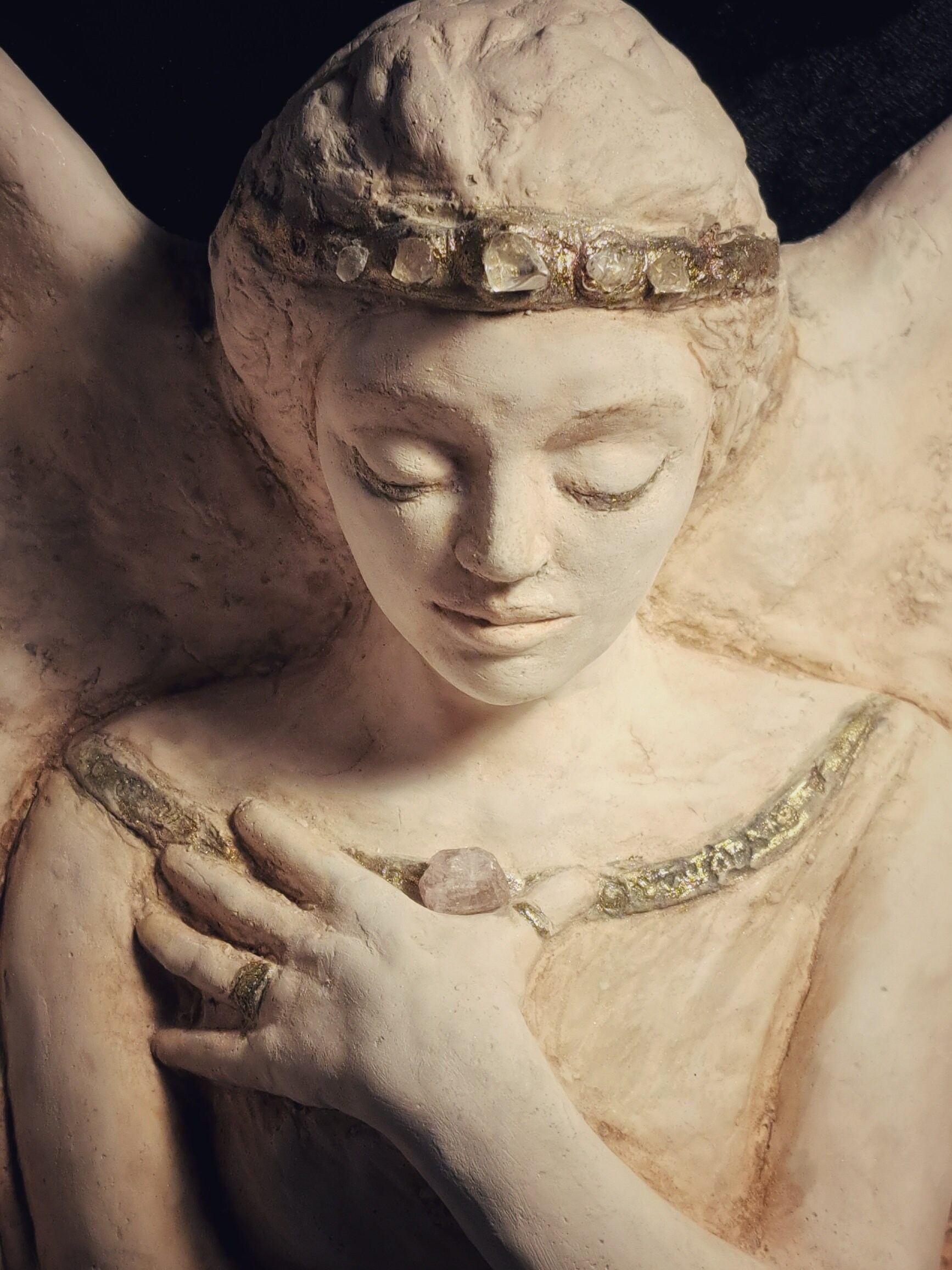 Guardian Angel Sculpture Plaque- Lisa Azzano Sculptures - Etsy