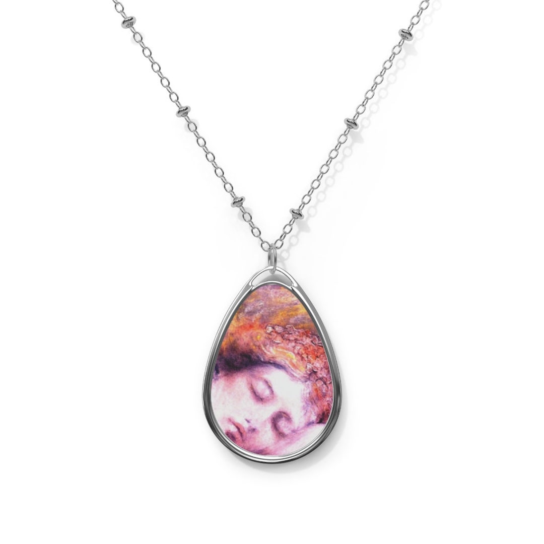 Archangel Azrael- Pendant Necklace- Lisa Azzano Sculptures - Etsy