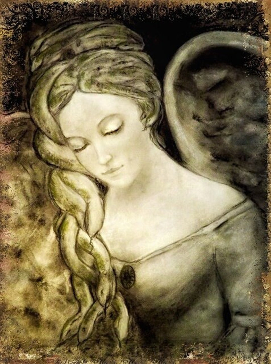 Medusa-ceramic Tile- Lisa Azzano Sculptures - Etsy