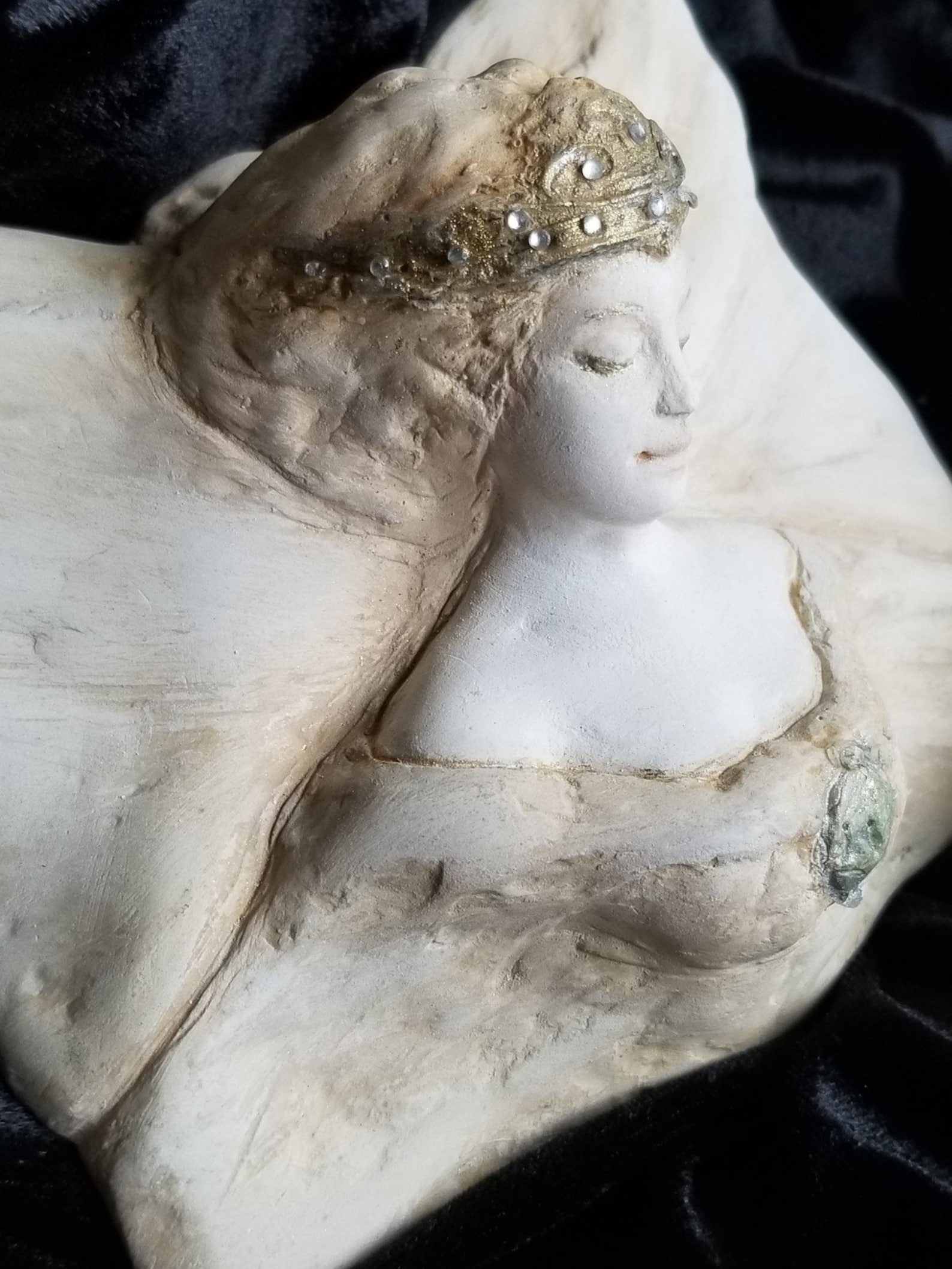 Blessed Angel Guardian of the Ocean- Sculpture Plaque- Lisa Azzano ...