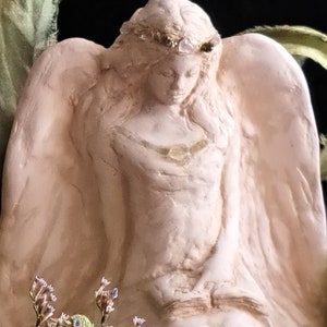 Angel of Comfort- Sculpted Porcelain Angel- Lisa Azzano Sculptures - Etsy