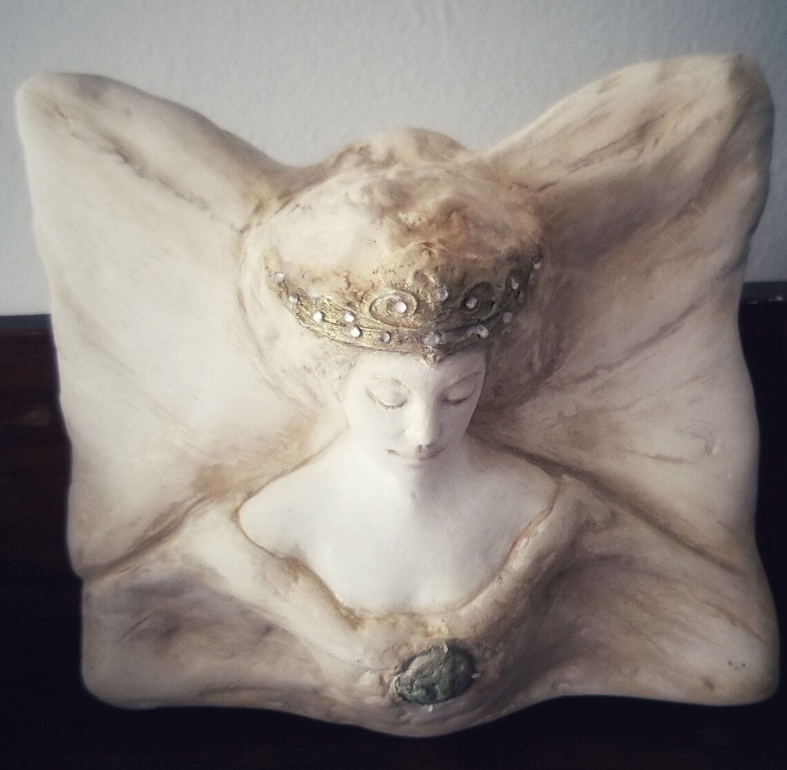 Blessed Angel Guardian of the Ocean- Sculpture Plaque- Lisa Azzano ...