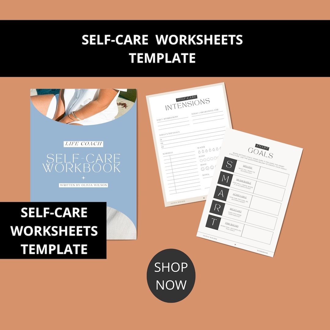 Self-care Worksheets | Printable Wellness Planner | Mindfulness and ...