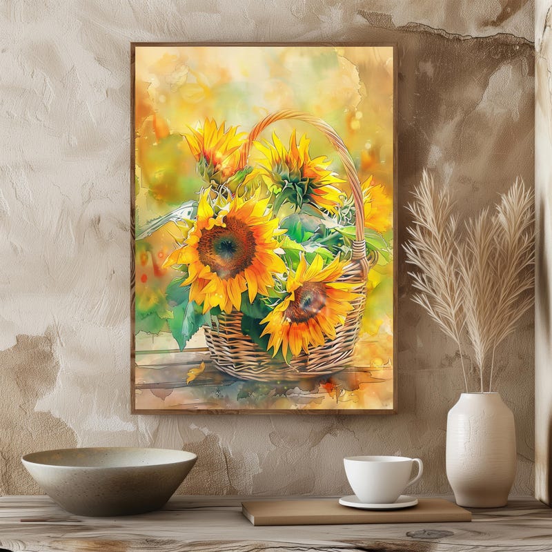 Sunflower Poster - Etsy