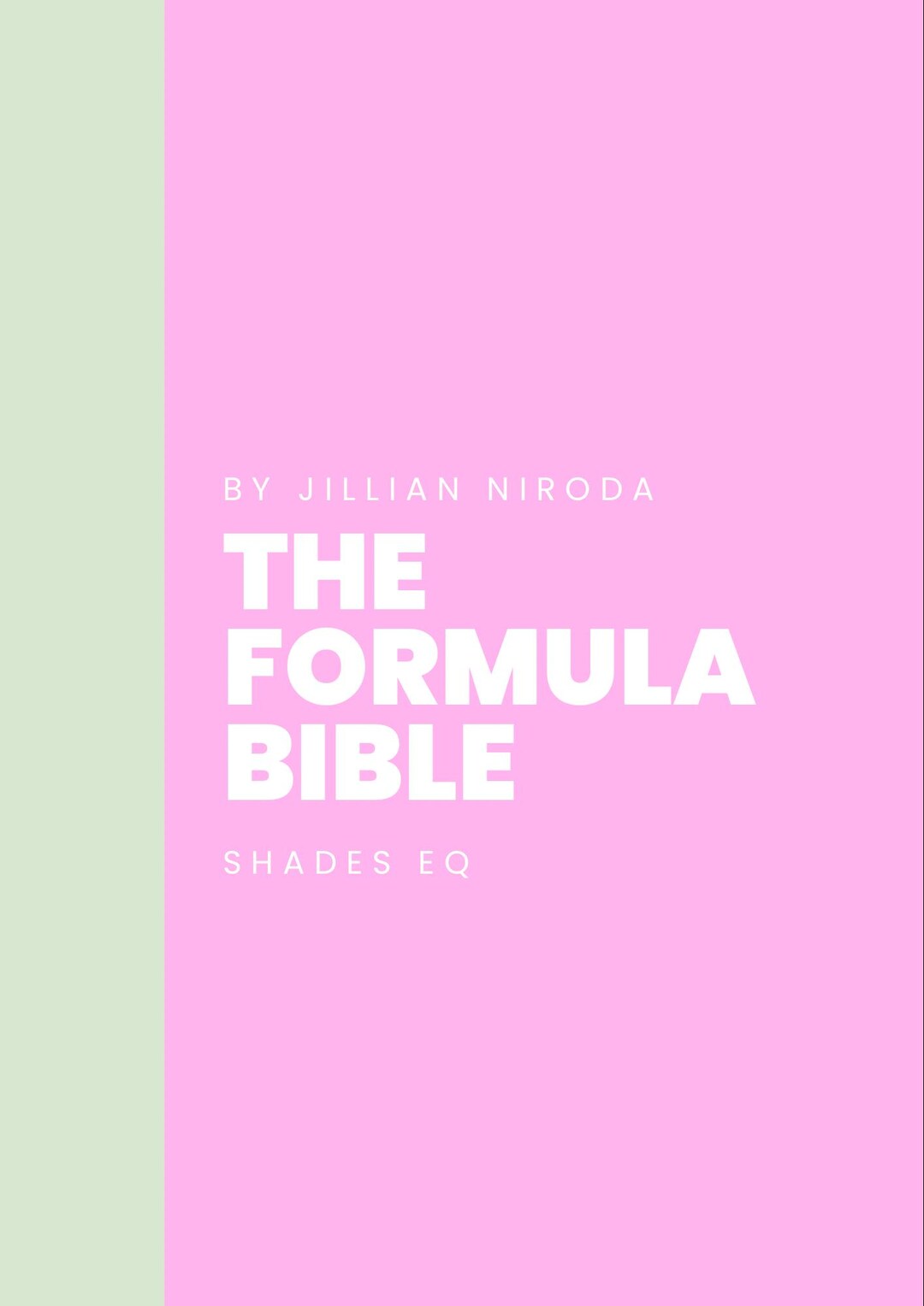 The Formula Bible: Shades EQ - Etsy