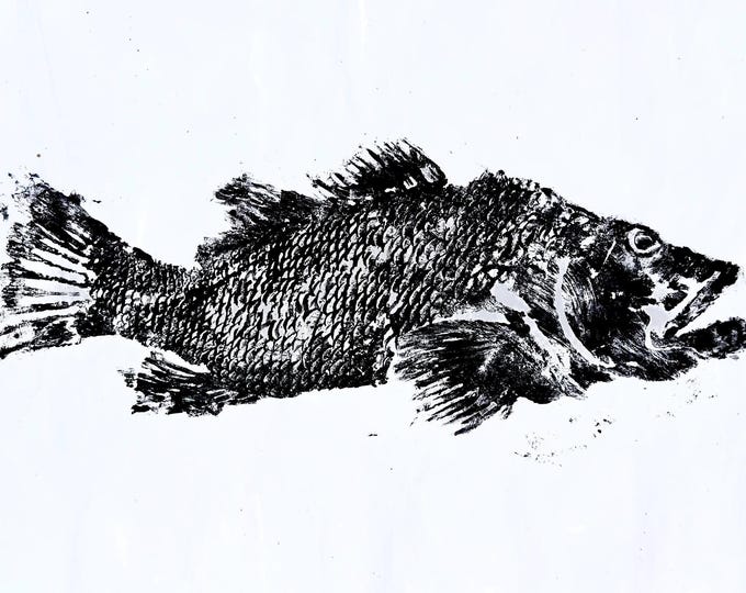 Gyotaku, Original Fish Print, Gifts for Him, Traditional Japanese Art ...