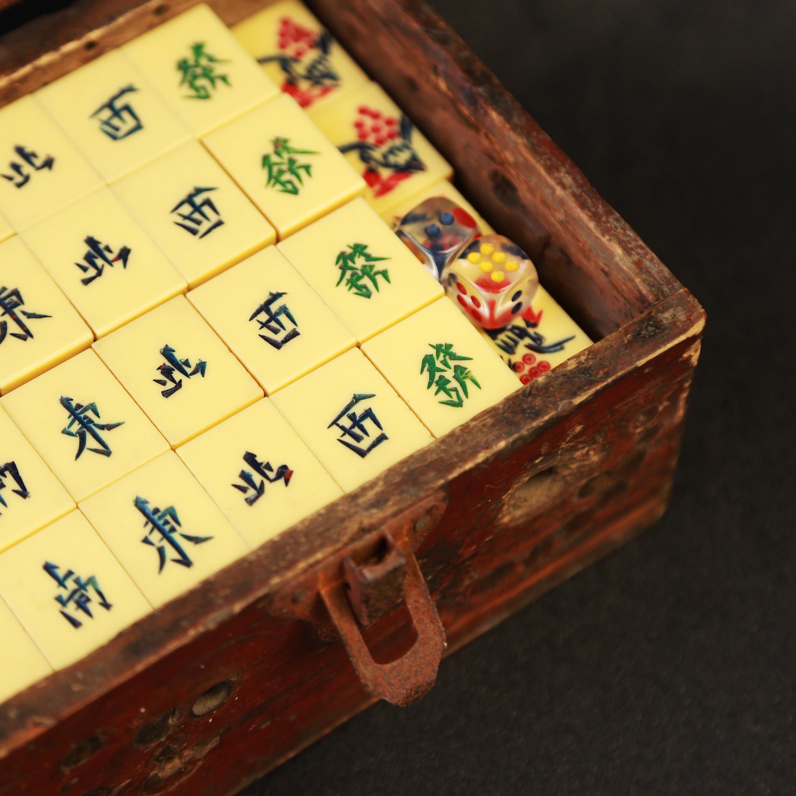 Antique Collection,1960s,vintage Chinese Style Mahjong Set,handmade ...