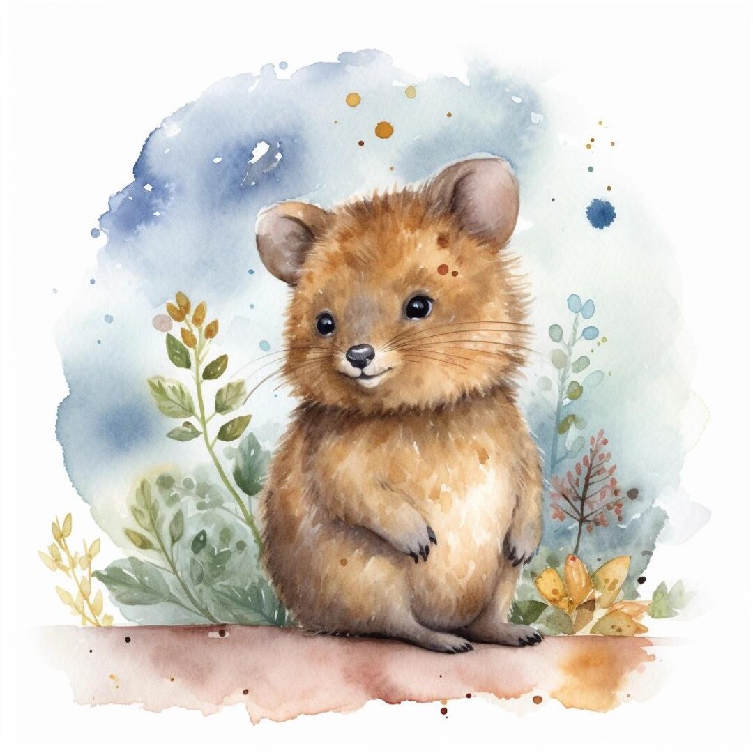 Q is for Quokka – Cute Cartoon Alphabet Flashcard for Preschool ...
