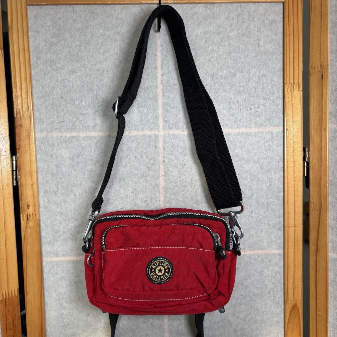 VTG Kipling Multiple Waist Bag Fanny Pack Convertible Shoulder Bag ...