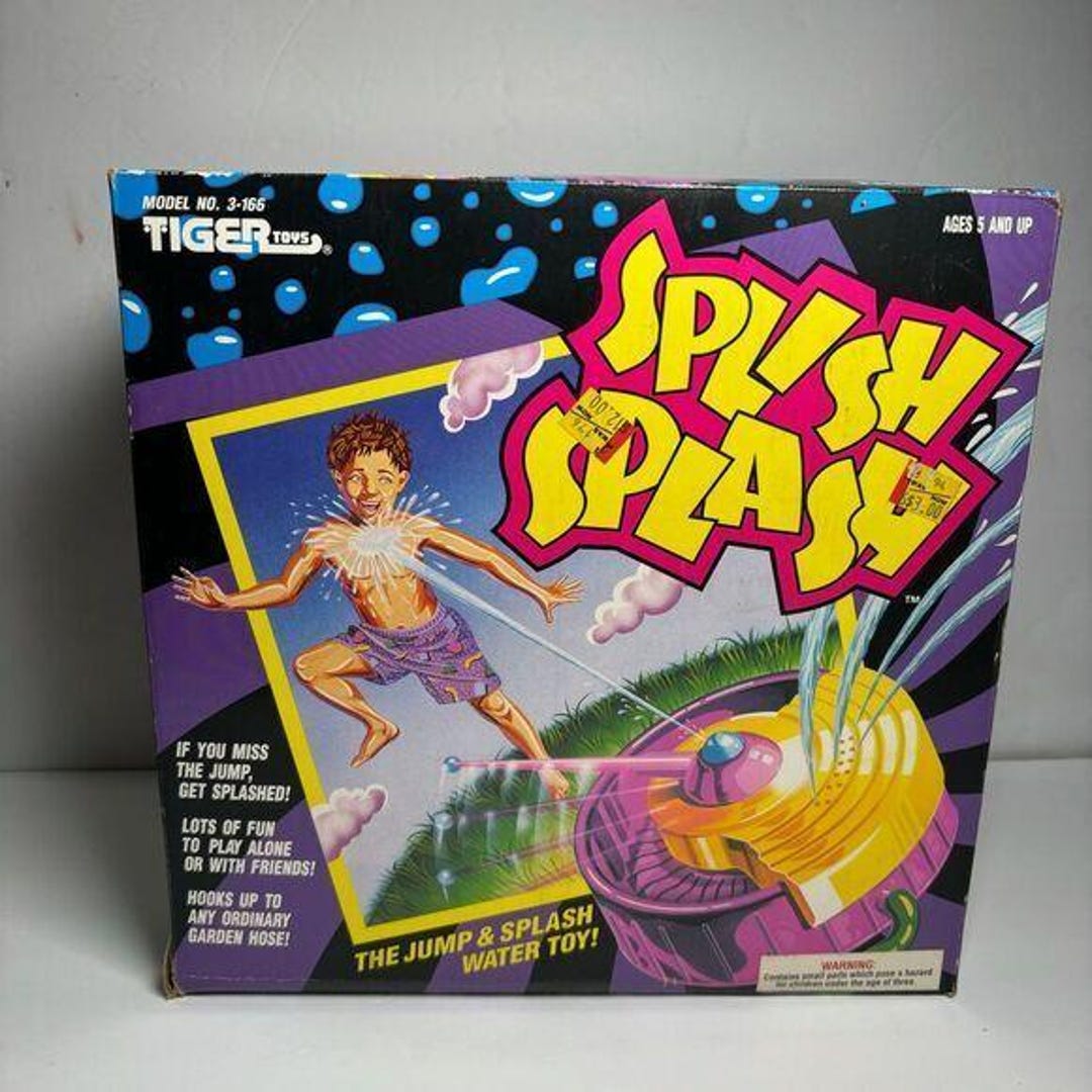 Vintage Splish Splash 1992 Tiger Toys Jump & Splash Water Outdoor ...