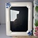 Two Vintage Ceramic Floral Photo Frames Lot Cottage Watercolor Blue ...
