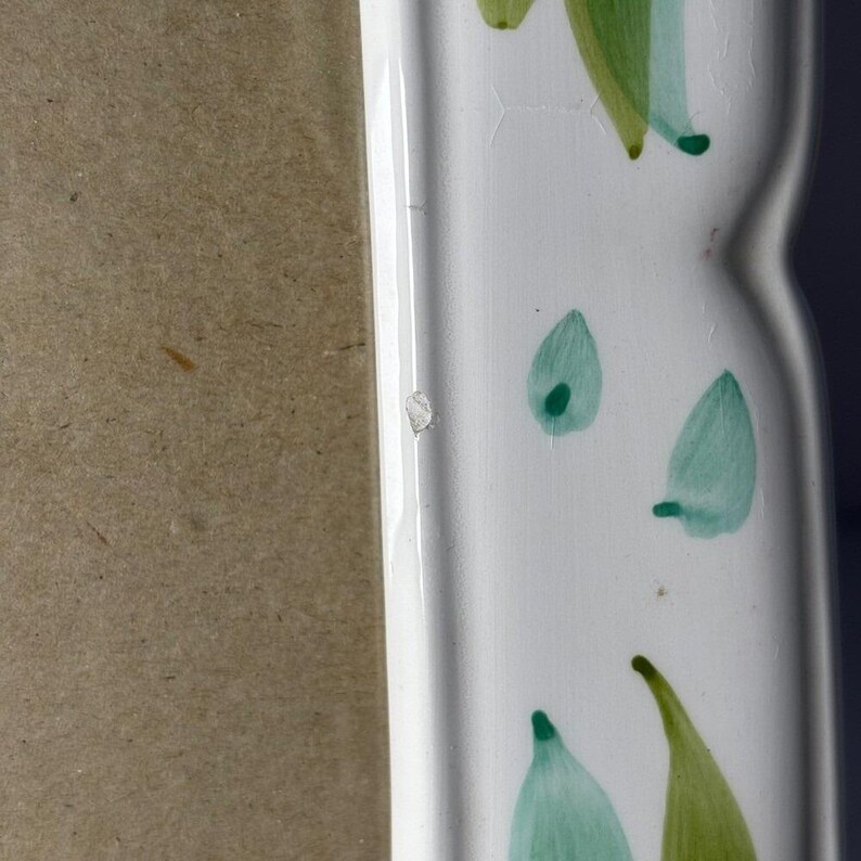 Two Vintage Ceramic Floral Photo Frames Lot Cottage Watercolor Blue ...