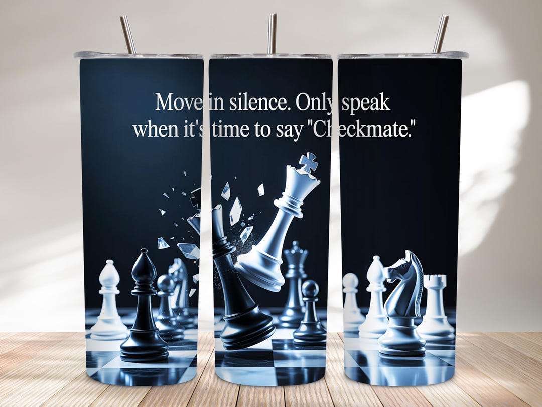Checkmate Chess Quote PNG | Black White Motivational Design | Strategy ...
