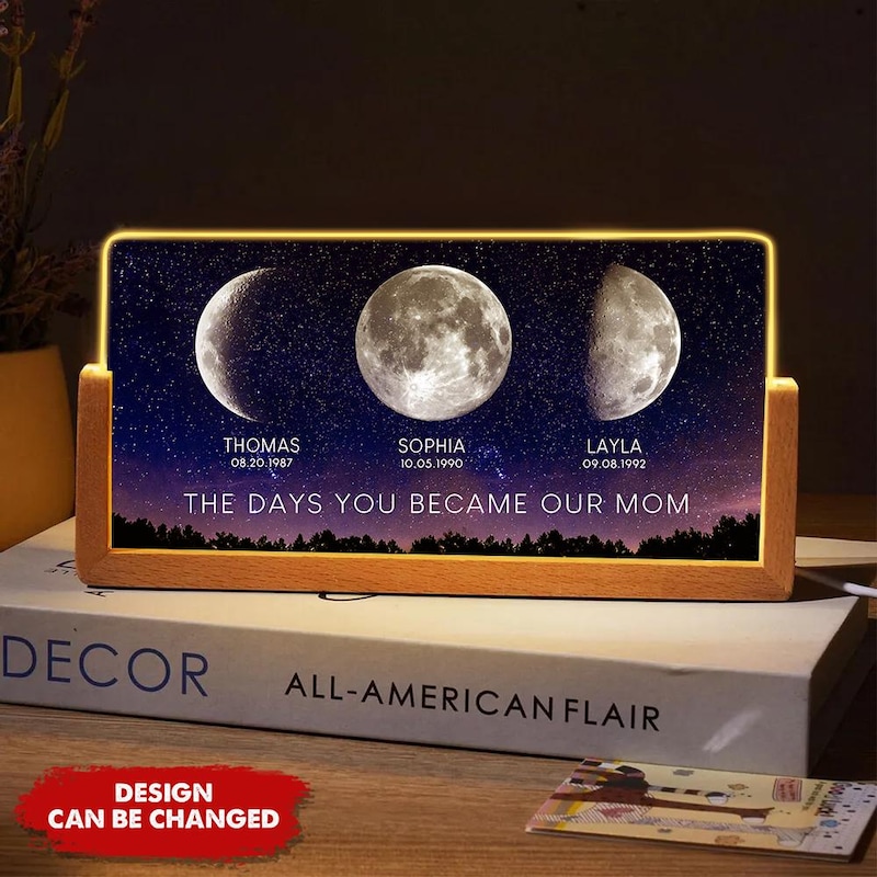 Moon Mom Night Light - Etsy UK