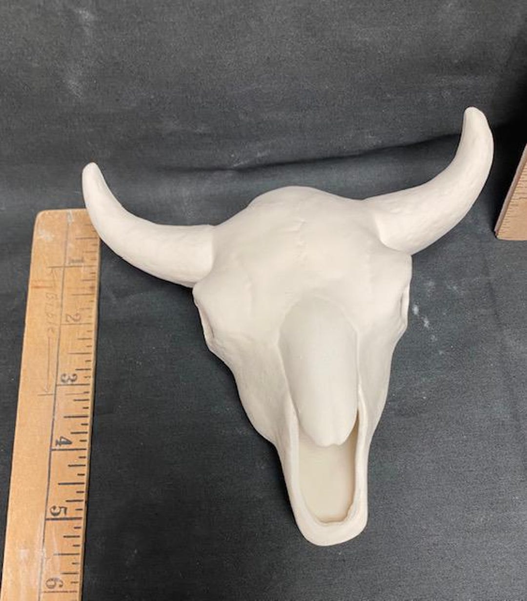 Ready to Paint Ceramic Bisque Icco Cow Skull - Etsy