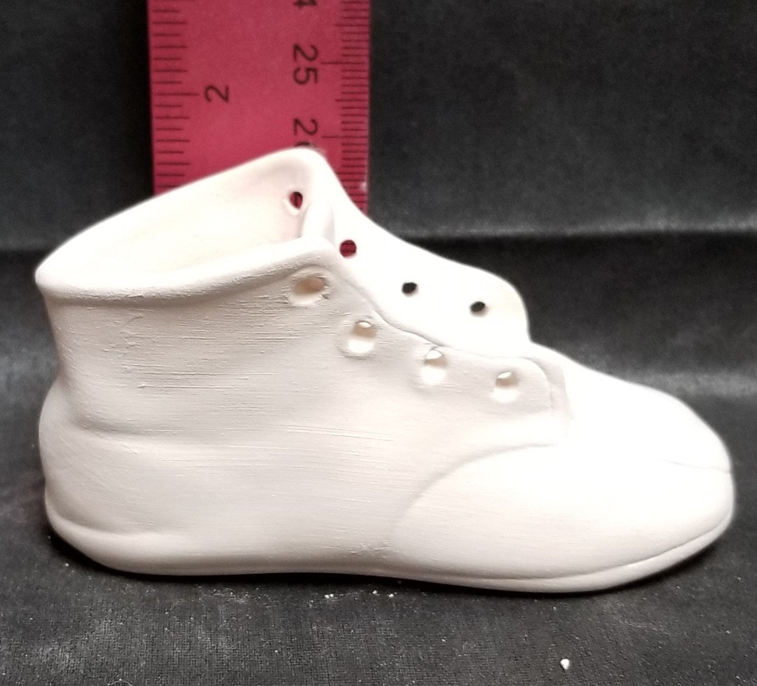 Ready to Paint Ceramic Bisque Infant Baby Shoe - Etsy