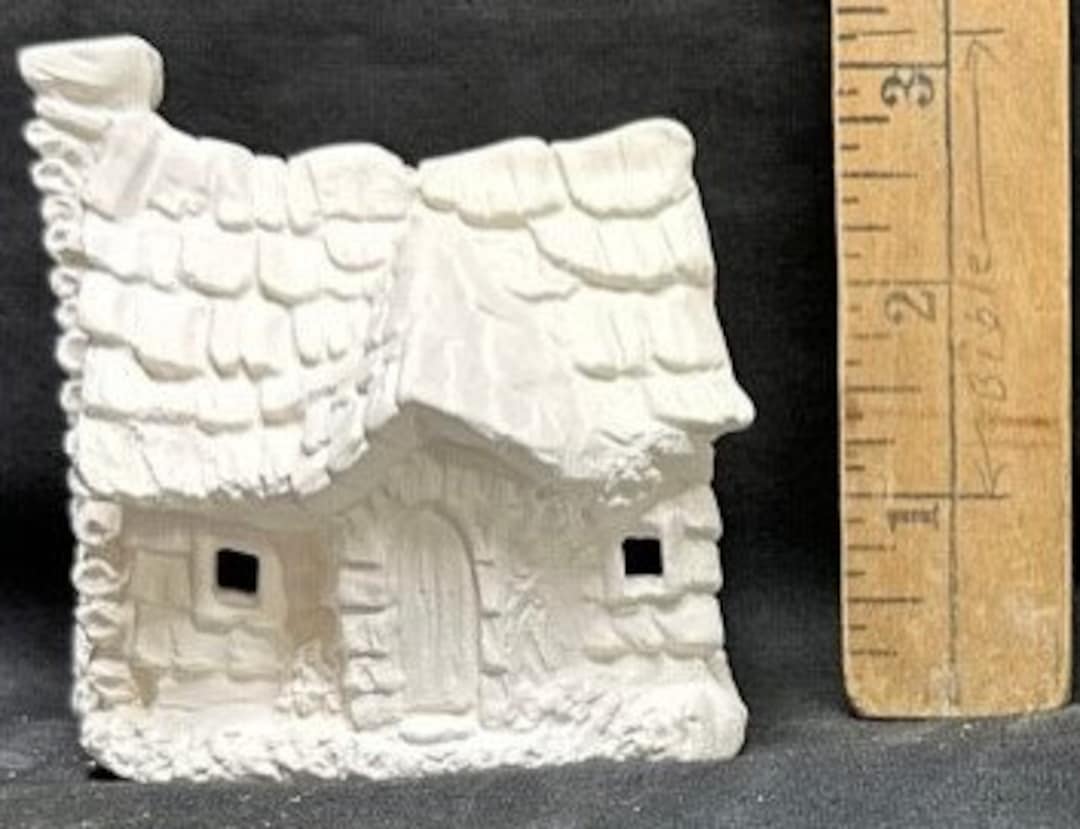 Ready to Paint Ceramic Bisque Kimple Cottage Ornament - Etsy