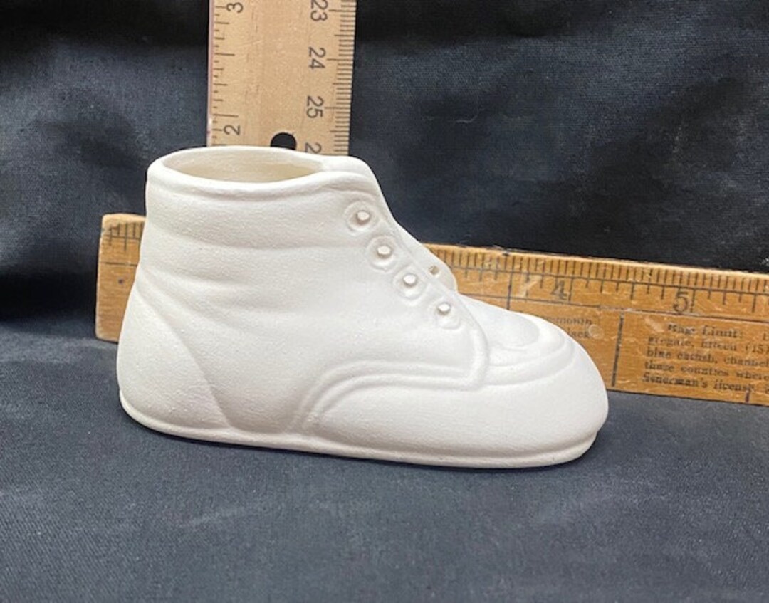 Ready to Paint Ceramic Bisque Duncan Baby Shoe - Etsy