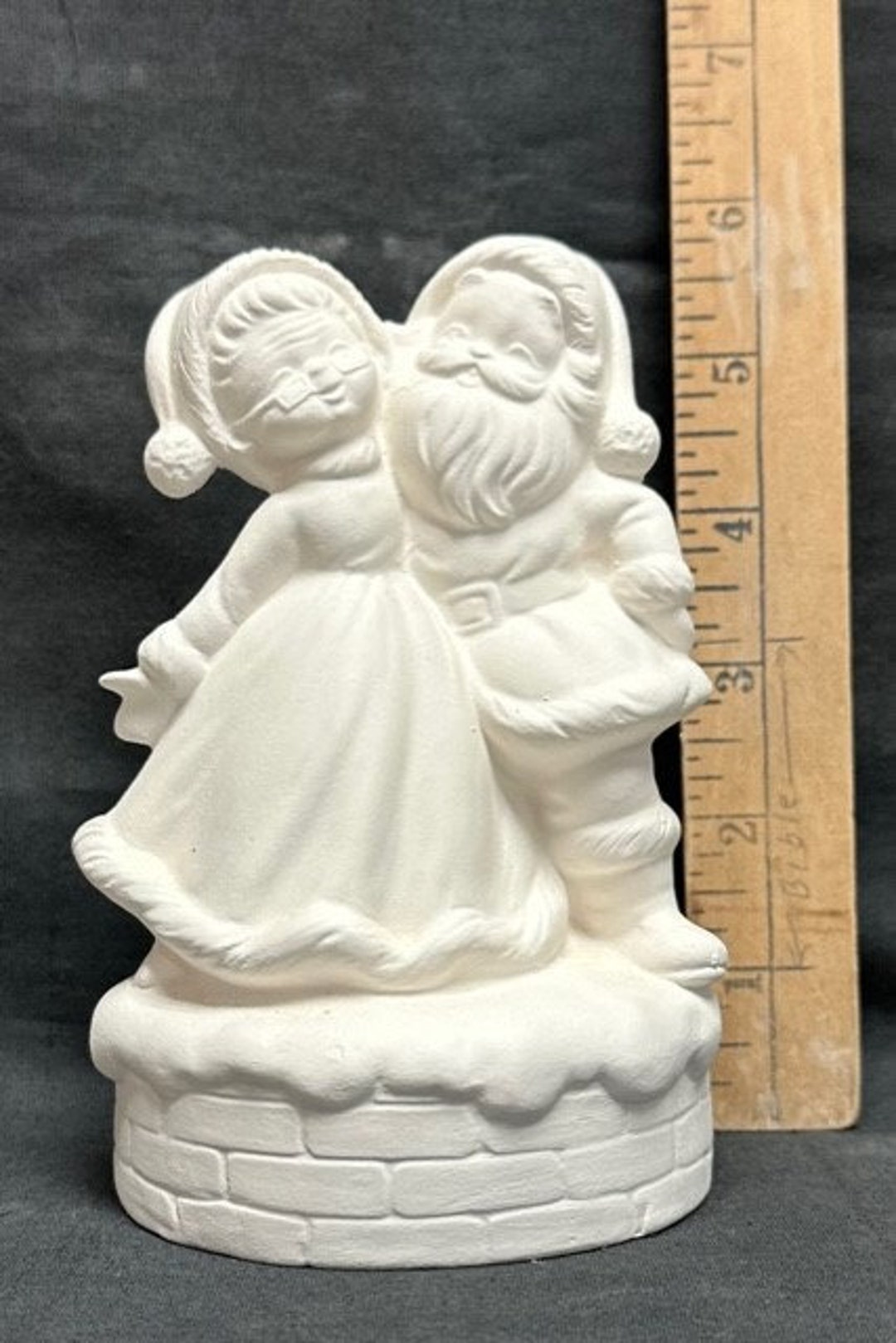 Ready to Paint Ceramic Bisque Dancing Mr. and Mrs. Santa Claus - Etsy