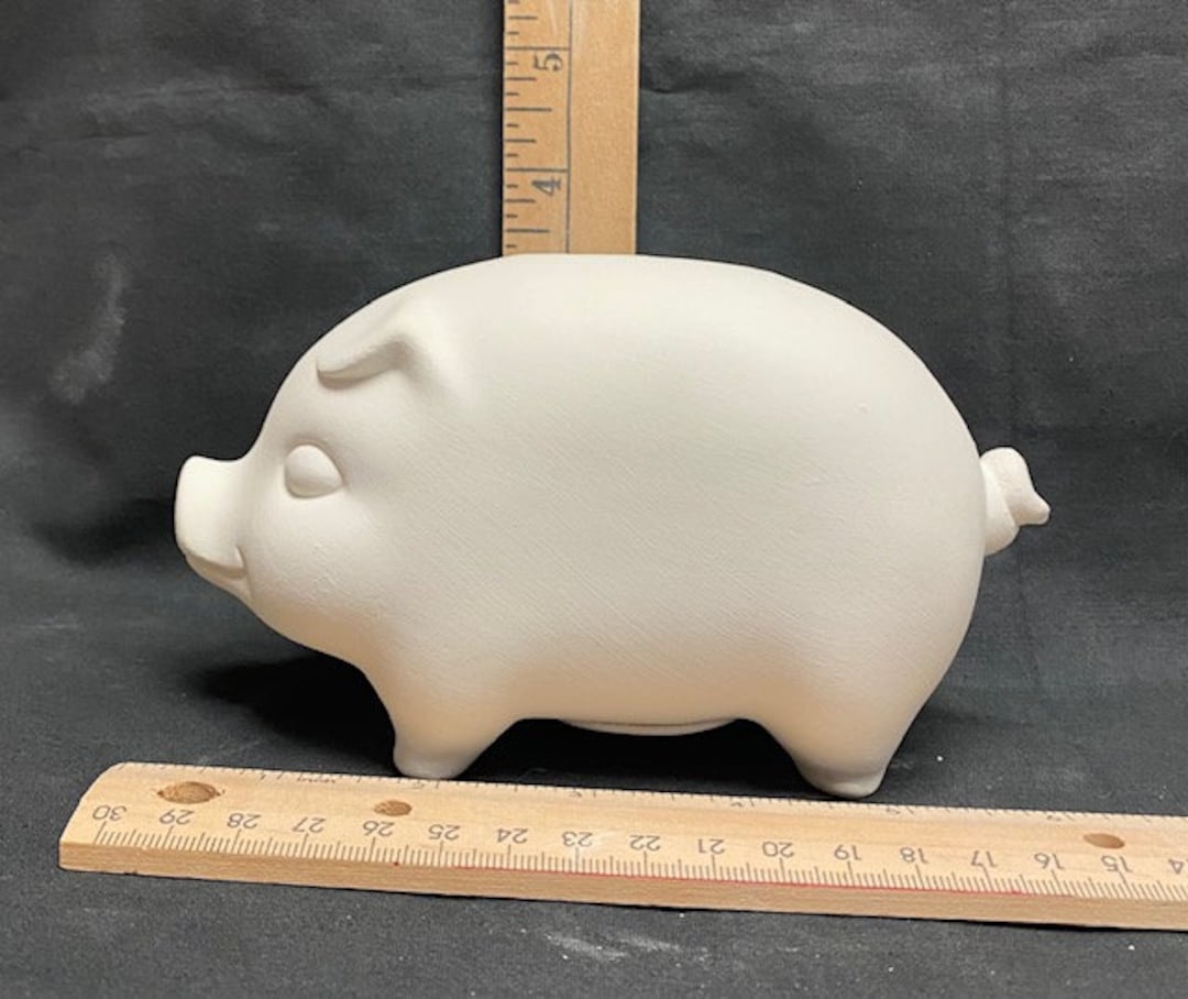 Ready to Paint Ceramic Bisque Piggy Bank - Etsy
