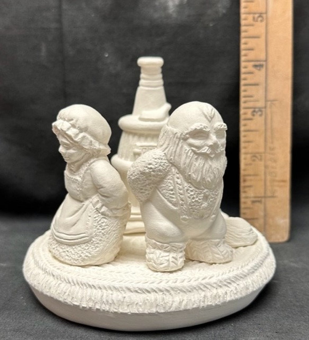 Ready to Paint Ceramic Bisque Ceramichrome Mr. and Mrs. Claus Scene - Etsy
