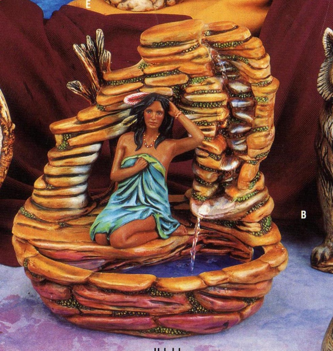 Ready to Paint Ceramic Bisque Kimple Rock Fountain - Etsy