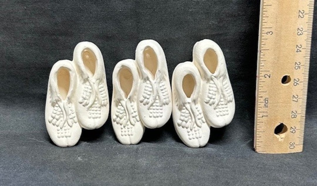 Ready to Paint Ceramic Bisque Kimple Moccasin Ornaments - Etsy